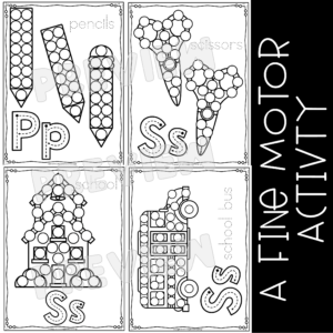 Dot Marker Fine Motor Activity, Dot Painting Back to School Theme ...