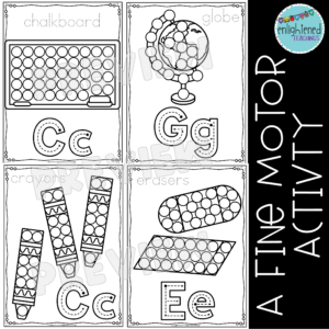 Dot Marker Fine Motor Activity, Dot Painting Back to School Theme ...