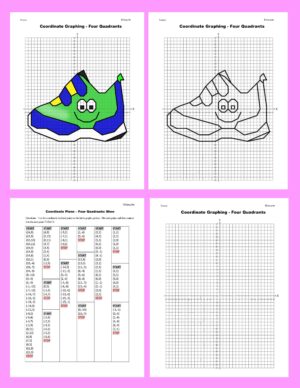 Back to School Coordinate Plane Graphing Picture: Go to School by ...