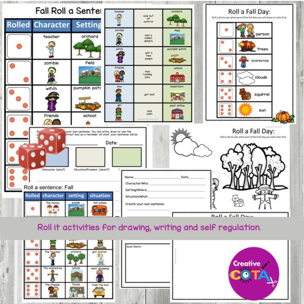 Fall OT Fine Motor Visual Perception Worksheets and Activities - Made ...
