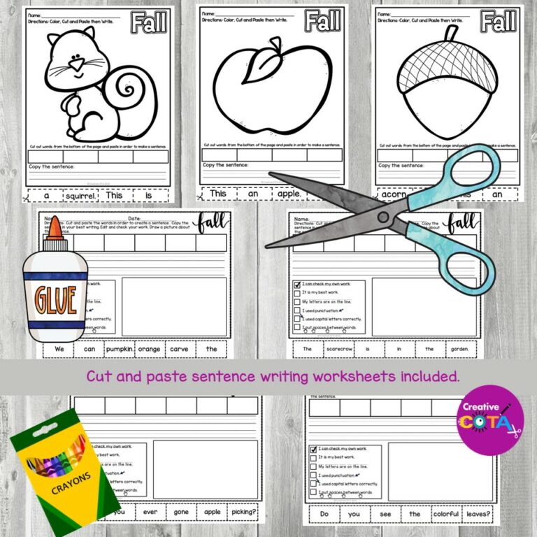 Fall Occupational Therapy Fine Motor Visual Perception Worksheets and ...