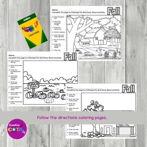 Fall OT Fine Motor Visual Perception Worksheets and Activities - Made ...