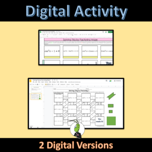 Solving Trig by Factoring Maze Activity | Google and Printable | Made ...