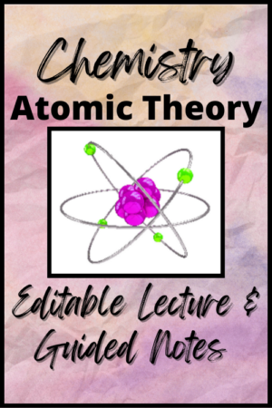 Chemistry: Unit 3 Atomic Theory PowerPoint and Lecture Guide | Made By ...