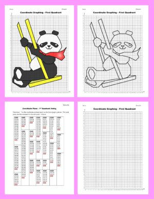 Back to School Coordinate Plane Graphing Picture: Swing | Made By Teachers