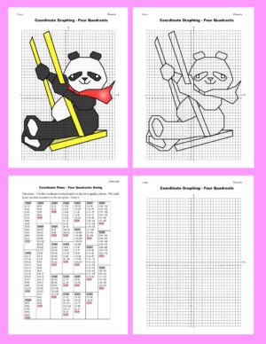 Back to School Coordinate Plane Graphing Picture: Swing | Made By Teachers