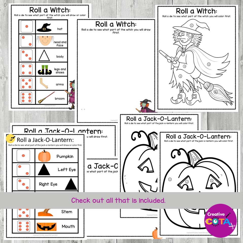 Fall Fine Motor Roll and Draw Activities - Made By Teachers