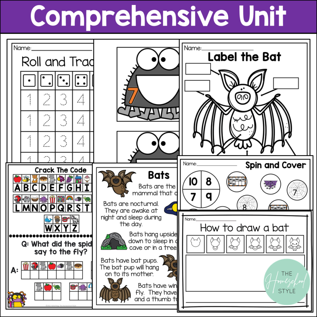 All About Bats and Spiders Unit - Made By Teachers