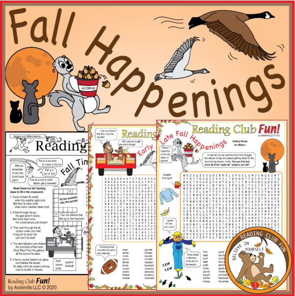 Fall Alliteration Printable Crossword Puzzle | Made By Teachers