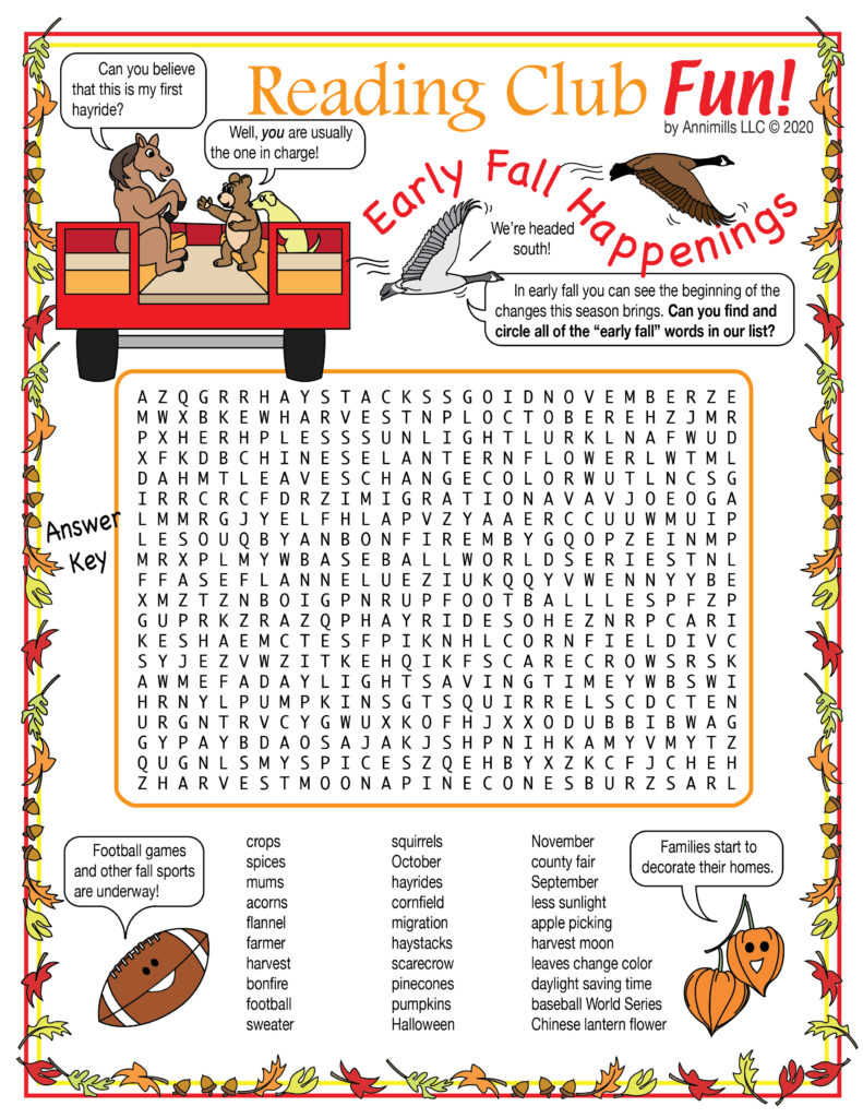 Fall Happenings – Fall Times and Rhymes Printable Puzzle Pack | Made By ...