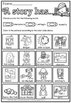 elements of a story bundle - Made By Teachers