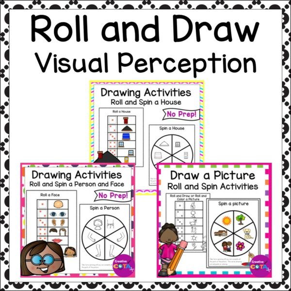 Roll and Draw Visual Perception Activities - Made By Teachers