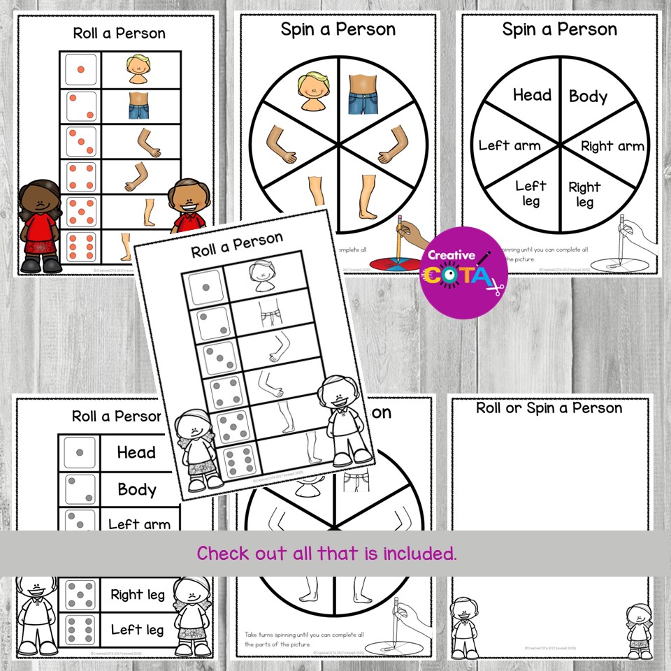 Roll and Draw Visual Perception Activities - Made By Teachers
