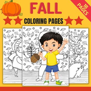 16 Printable Fall Autumn Coloring Pages Sheets September October ...