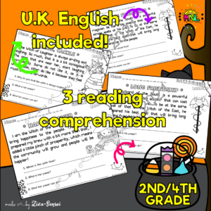 FREE Halloween Reading Comprehension Passages Short Stories - Made By ...