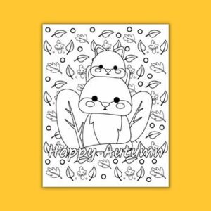 Printable Fall Autumn Coloring Pages Sheets - September October ...