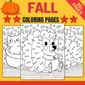 20+ Bonus Printable Fall Autumn Coloring Pages September October ...