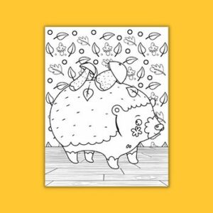 Printable Fall Autumn hedgehog Coloring Pages -September October ...