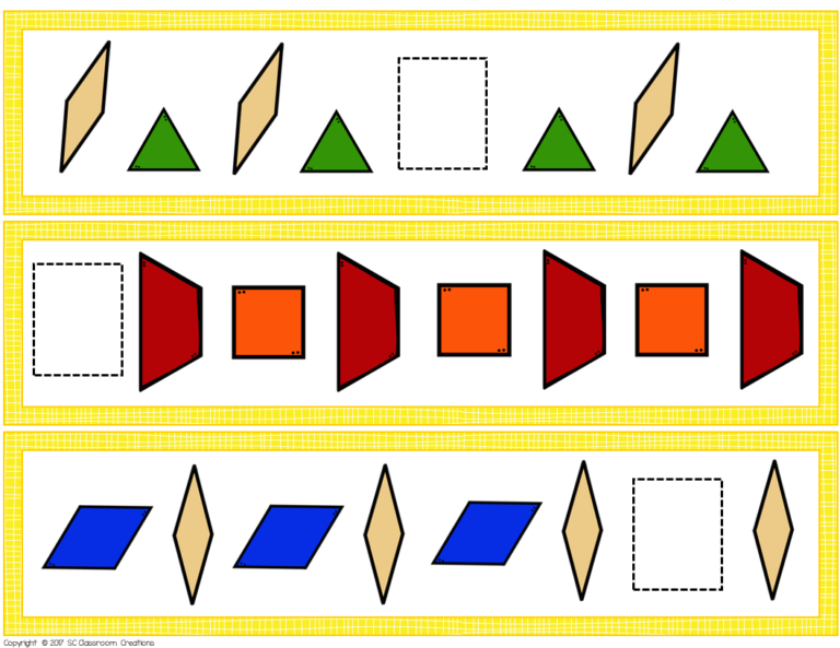 Pattern Block Pattern Cards - Made By Teachers