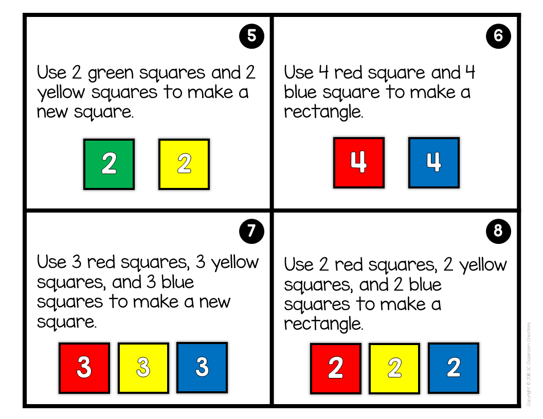 Square Inch Tiles Task Cards - Made By Teachers