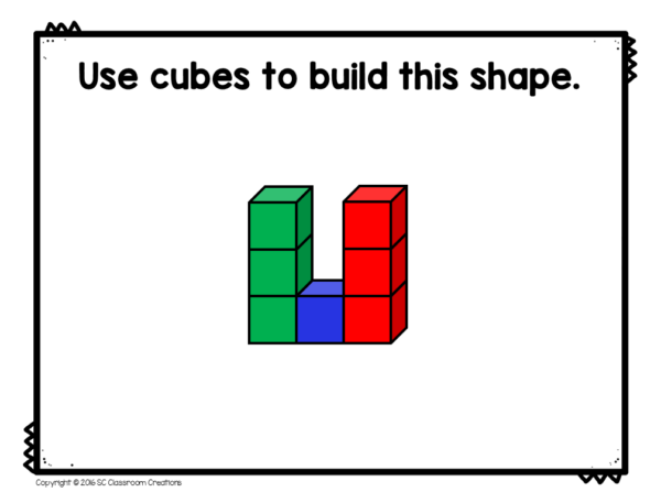 3D One Inch Cube Task Cards - Made By Teachers