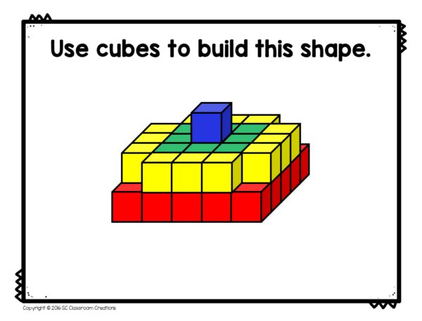 3D One Inch Cube Task Cards - Made By Teachers