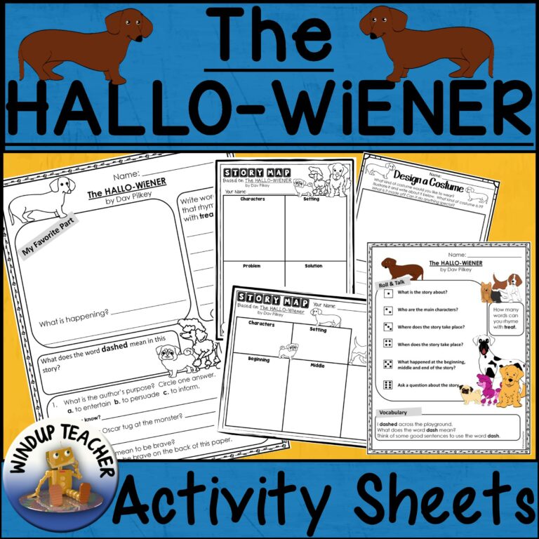 The HALLO-WiENER Activity Sheets Print and Go! | Made By Teachers