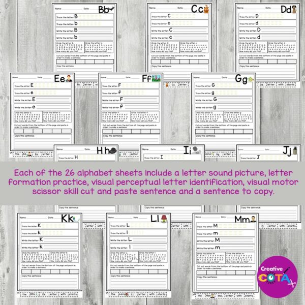 No Prep ABC Letter Formation and Identification Worksheets - Made By ...