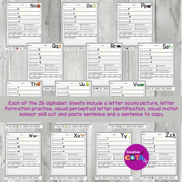 No Prep ABC Letter Formation and Identification Worksheets | Made By ...