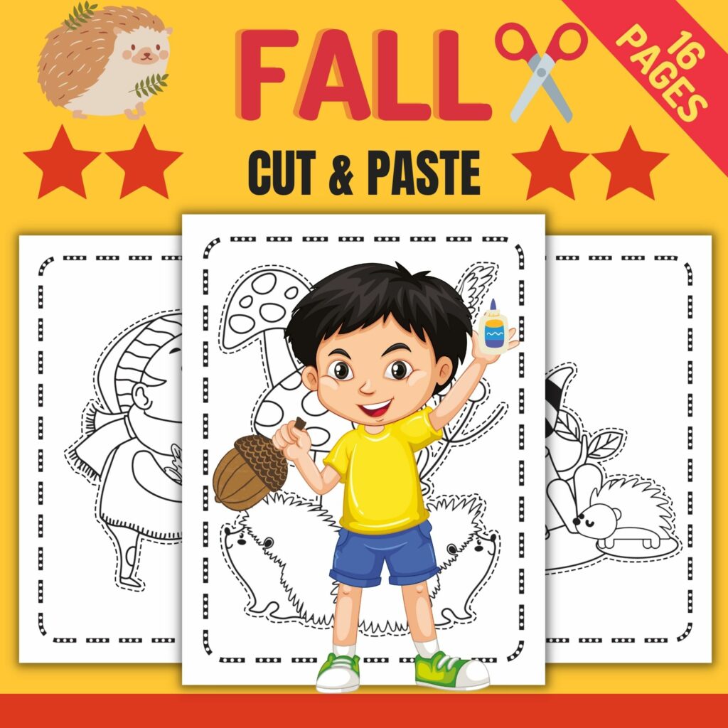 16 Fall Autumn Cut & Paste Scissor Skills -Fun September October ...