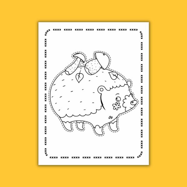 Fall Autumn hedgehog Cut & Paste Scissor Skill September October ...