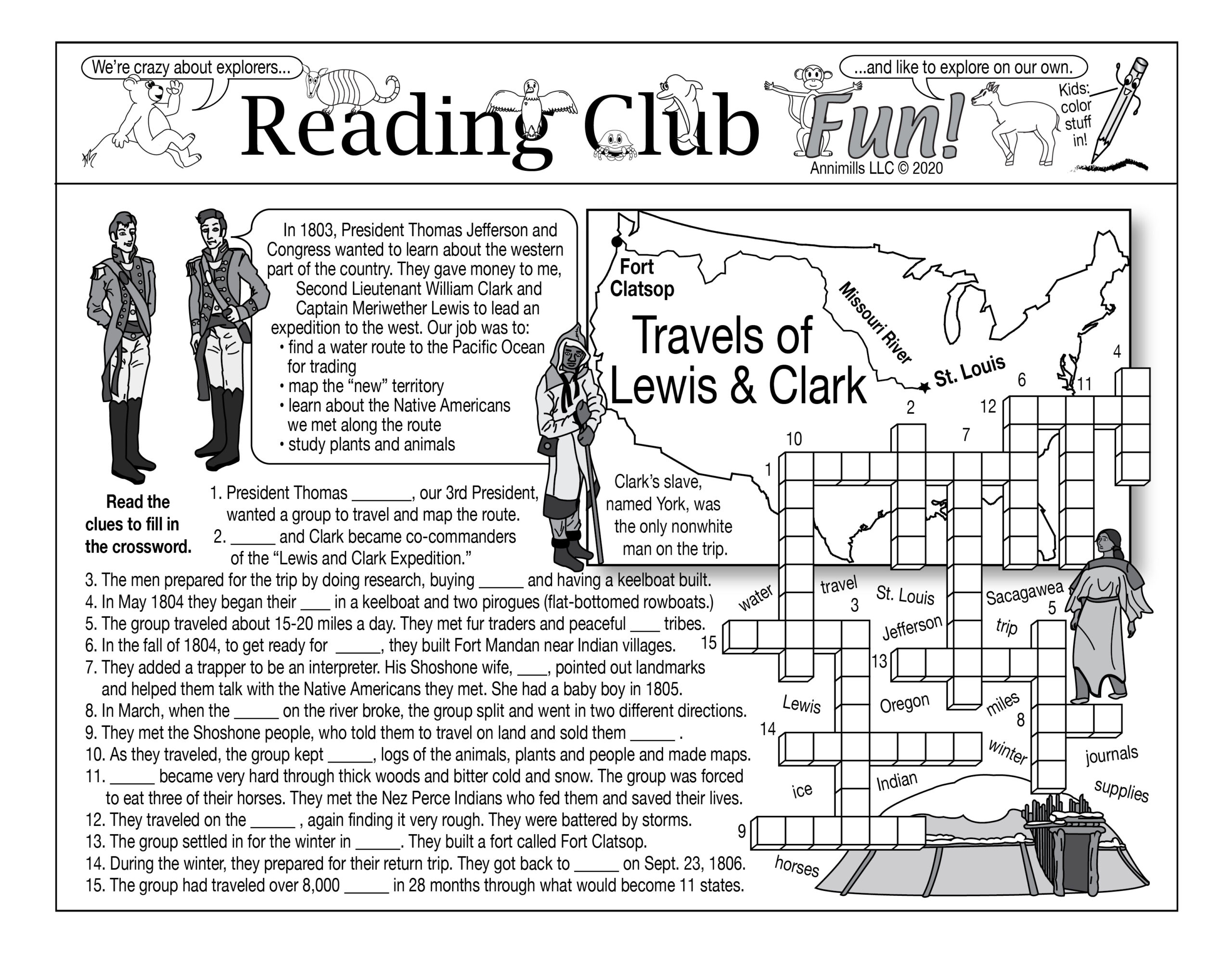 Lewis & Clark United States Expedition Puzzle Activity Set - Made By ...