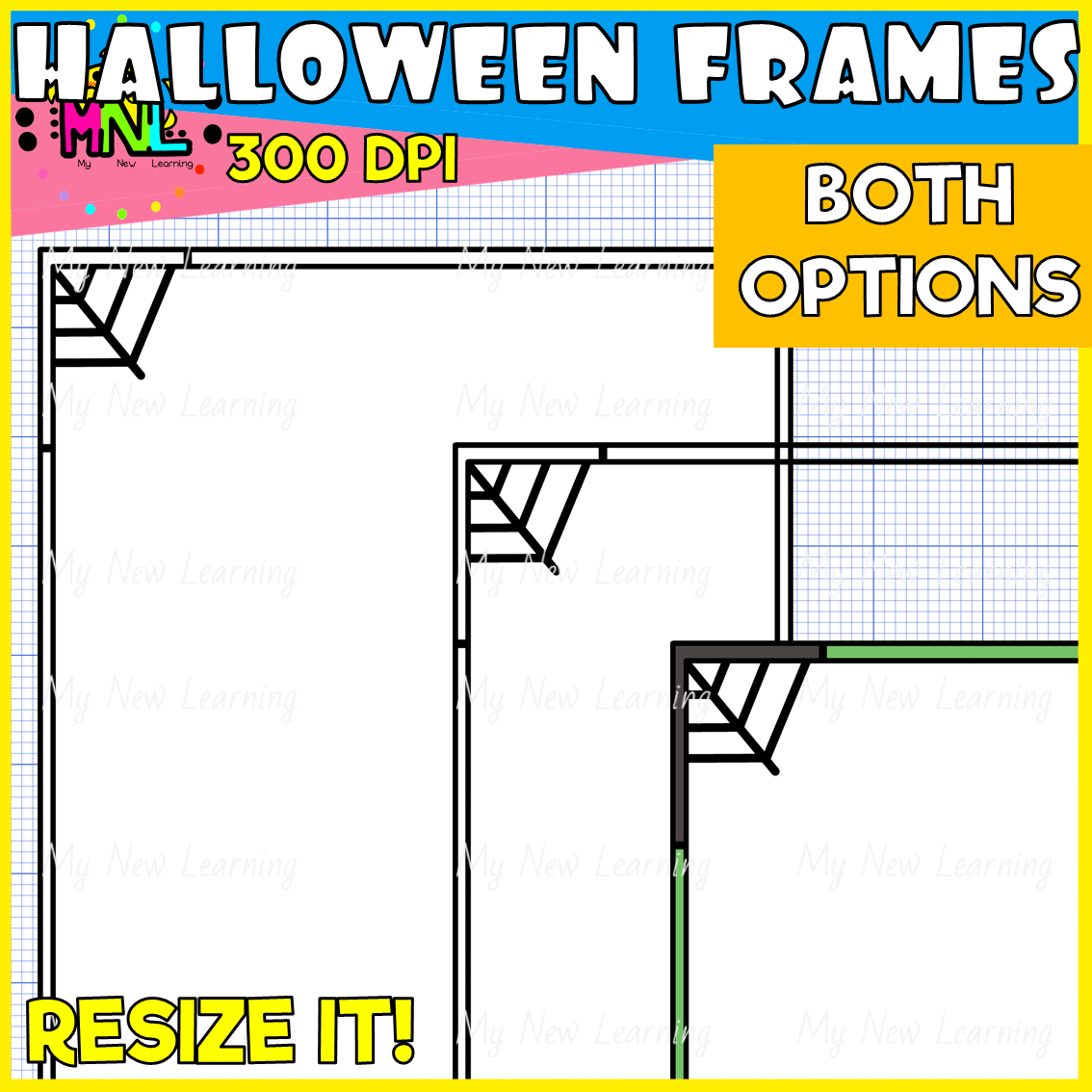 Halloween Frames Frames Clip Art Set 2 | Made By Teachers