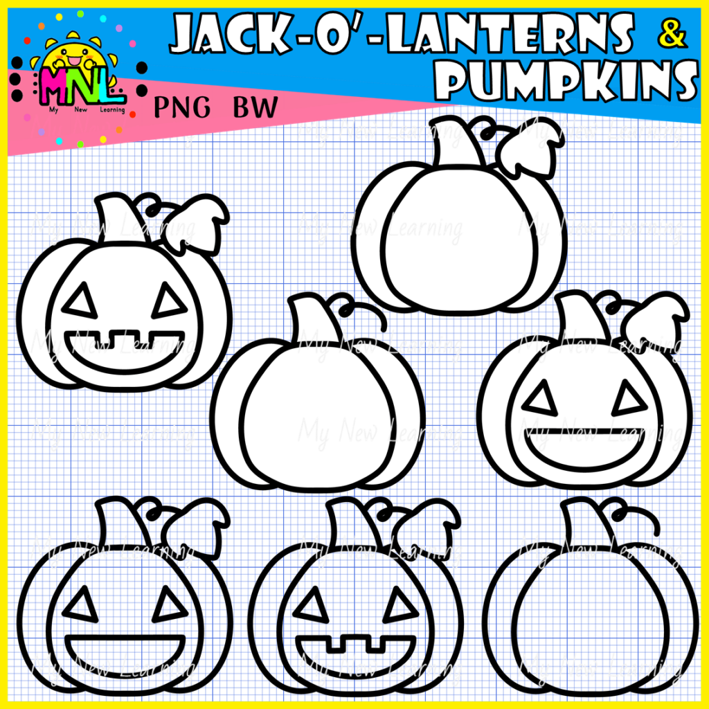 FREE Halloween Pumpkins And Jack-O'-Lanterns Clip Art | Made By Teachers