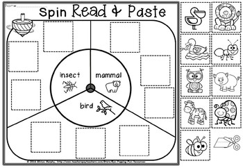 classification of animals.spin - Made By Teachers