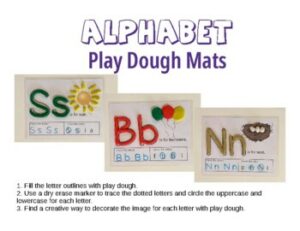 Alphabet Play Dough Mats | Made By Teachers