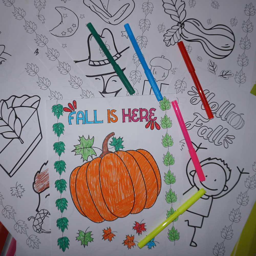 Fall Coloring Pages Activity - Classroom Decor Coloring Pages For Kids ...