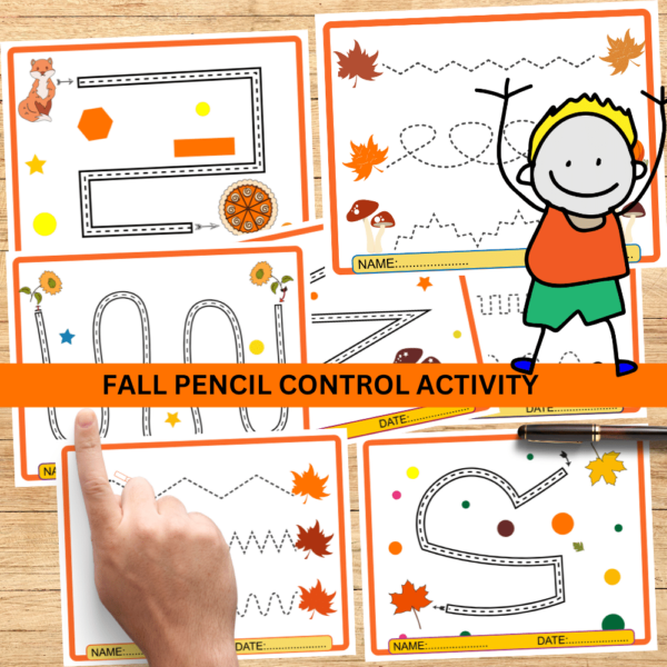 Fall Pencil Control Worksheets - Made By Teachers