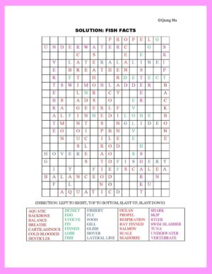 Science Word Search: Fish Facts | Made By Teachers