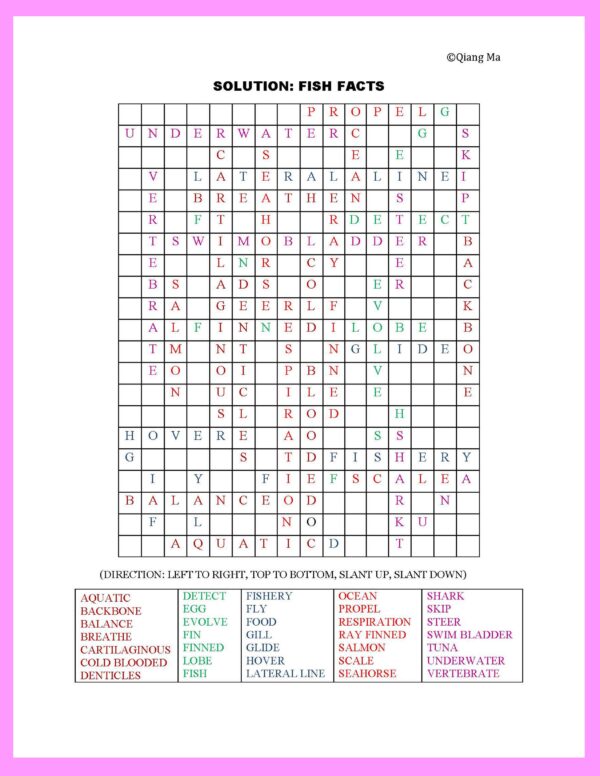 Science Word Search: Fish Facts | Made By Teachers