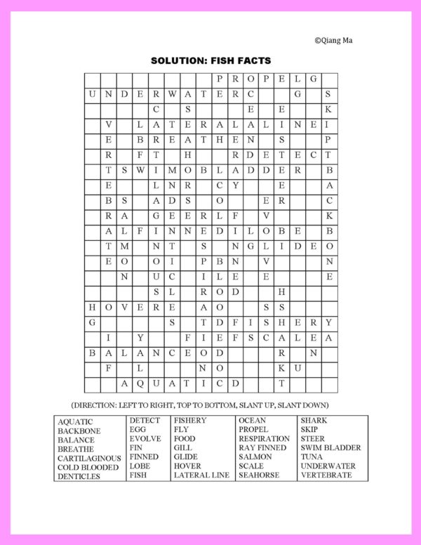Science Word Search: Fish Facts | Made By Teachers