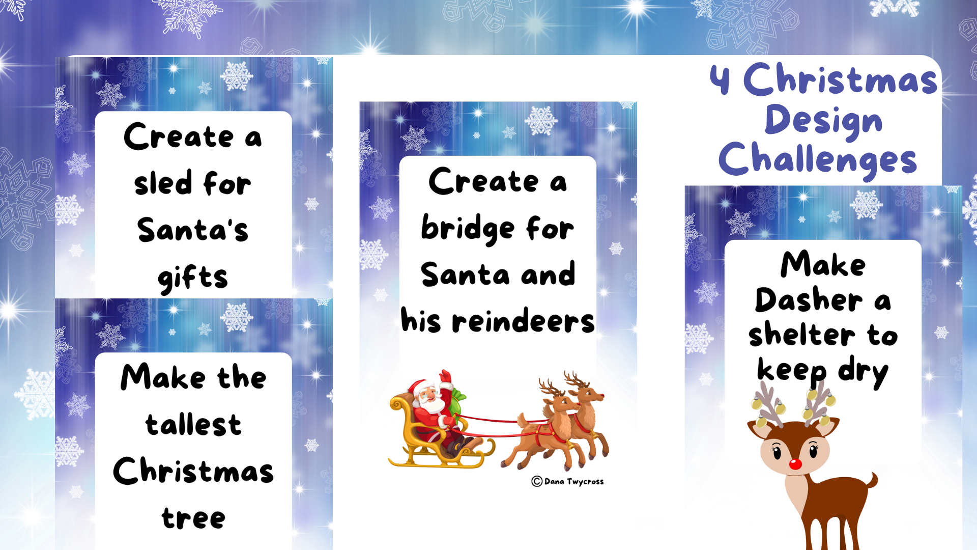 Hands On Engineering: STEM Christmas Themed Making & Design Challenge ...