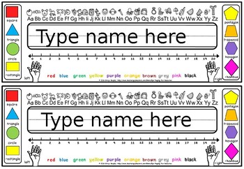 Desk tags - Made By Teachers