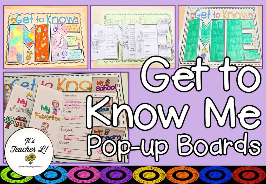 Get To Know Me Pop-Up Boards - Made By Teachers