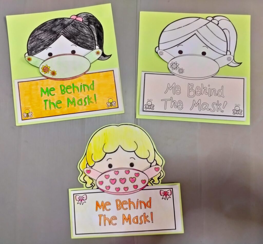 Me Behind The Mask (All About Me) Foldable | Made By Teachers