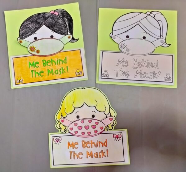 Me Behind The Mask (All About Me) Foldable | Made By Teachers