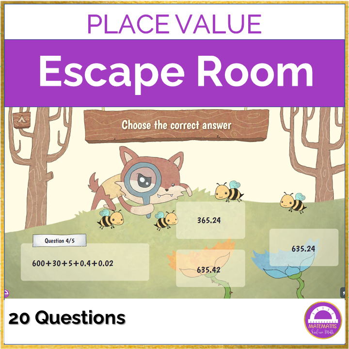 Math Place Value Activity | Digital Escape Room - Made By Teachers