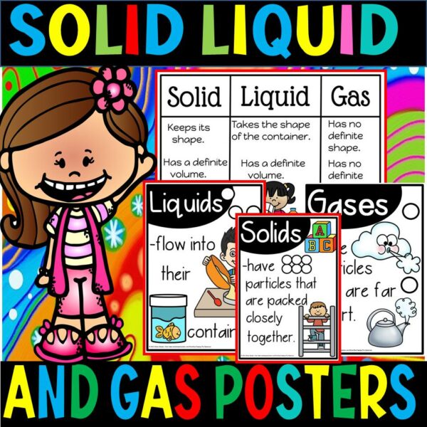 solid liquid and gas posters | Made By Teachers