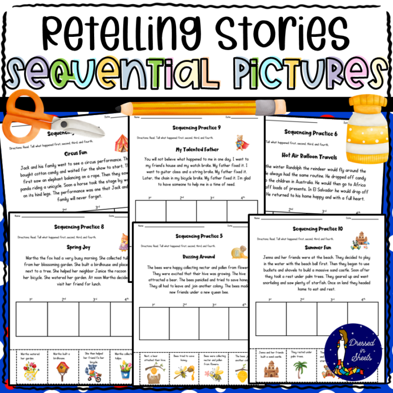 Retelling Stories Sequential Pictures | Made By Teachers