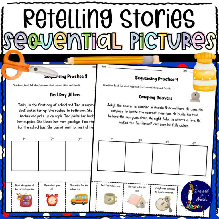Retelling Stories Sequential Pictures - Made By Teachers